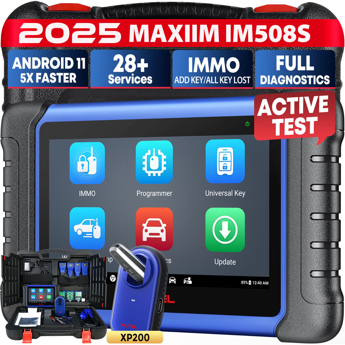 Autel MaxiIM IM508S Key Programmer with XP200 and All system diagnostic ...