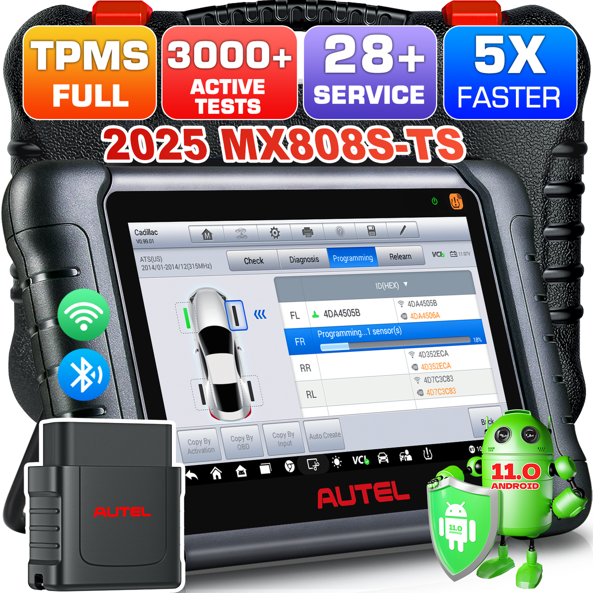 Autel Maxicheck MX808S-TS Wireless Complete TPMS & Diagnostic Tool ...