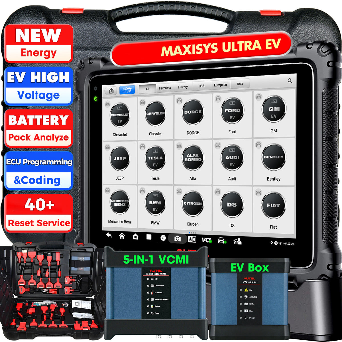 Autel MaxiSYS Ultra EV丨(Maxisys Ultra+EV box) Diagnóstico de vehículos— obdprice.eu